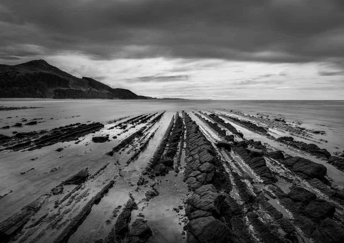 Mataikona Rocks Black & White | Wairarapa NZ | Fine Art Prints | Canvas ...