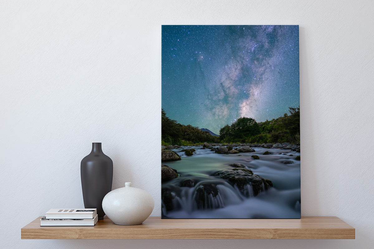 Milky Way River Astro | Ruapehu NZ | Fine Art Prints | Canvas – Meghan ...