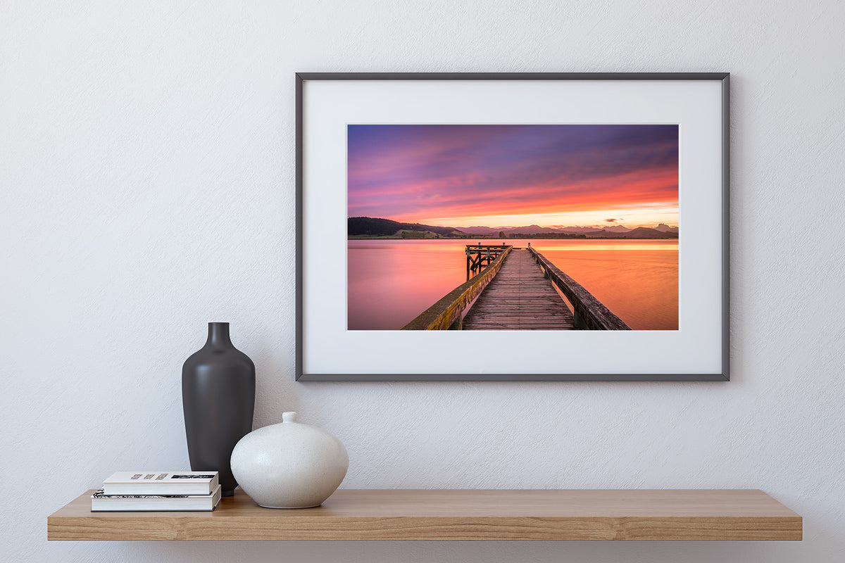 Matarangi Jetty Sunset | Coromandel NZ | Fine Art Prints | Canvas ...
