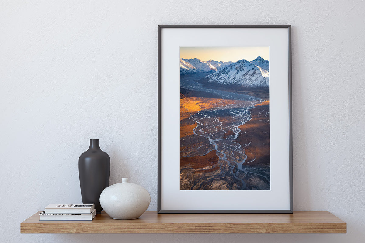 Godley River & Mountain Peaks | Tekapo NZ | Fine Art Prints | Canvas ...